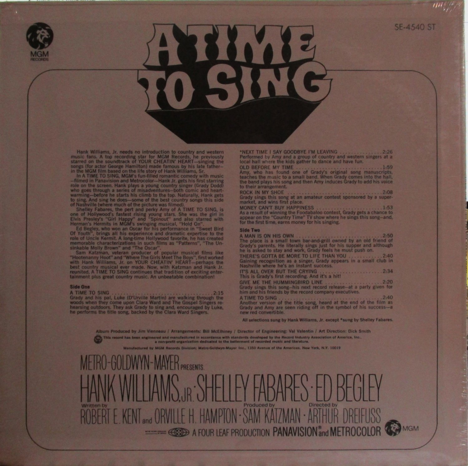 A Time to Sing (Soundtrack) (Hank Williams, Jr.) (1 song by Shelley ...