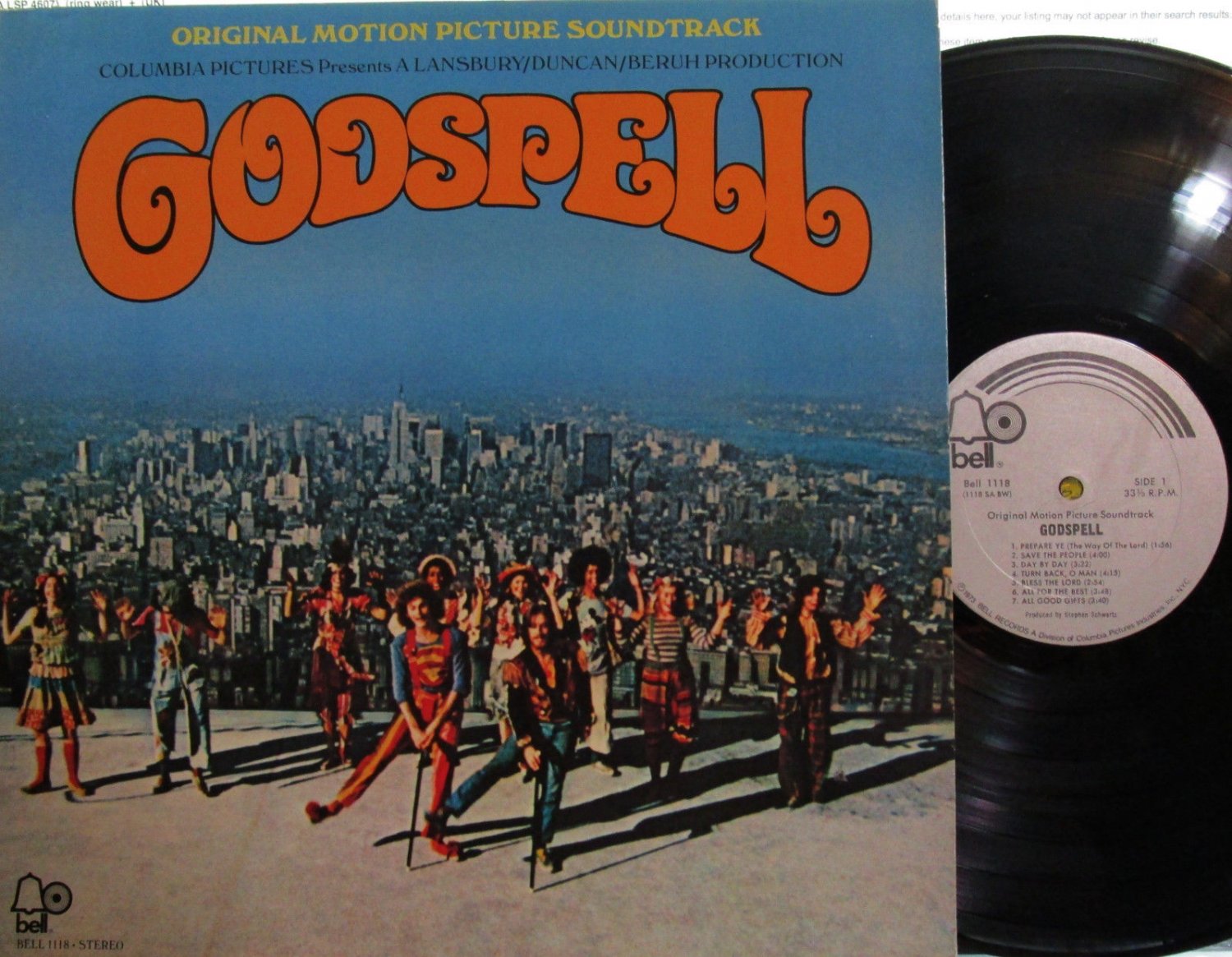 Godspell (Soundtrack) (Bell 1118) ('73) (Victor Garber,Lynne Thigpen) S ...