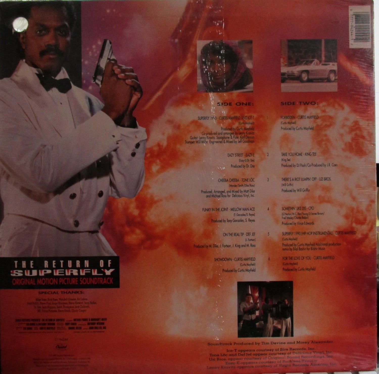 Return of Superfly (Soundtrack) Curtis Mayfield, Ice-T, Tone Loc, Eazy ...