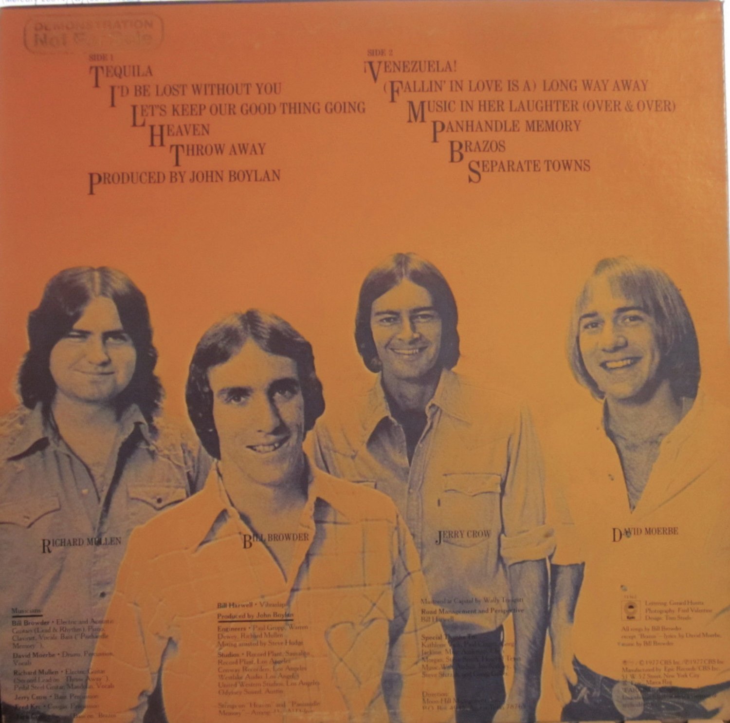 Denim - Denim (Epic 34362) (Texas group was also called "Traveler ...