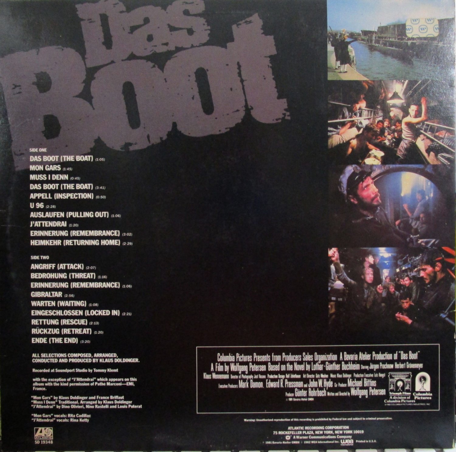 Das Boot (Soundtrack) (Klaus Doldinger, Rita Cadillac) (Jurgen Prochnow ...