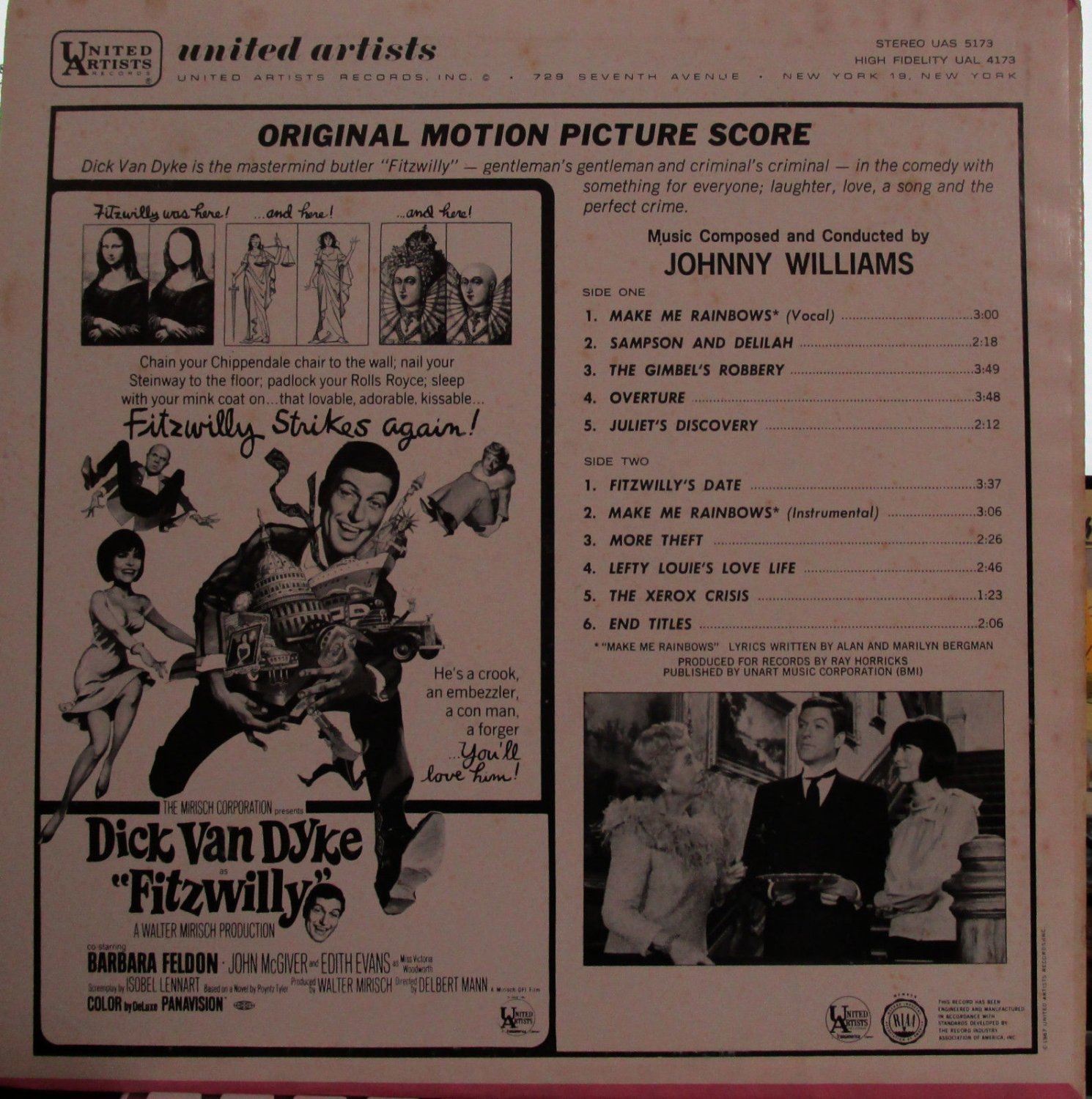 Fitzwilly (Soundtrack) (Dick Van Dyke, Barbara Feldon) (Frank Frazetta ...