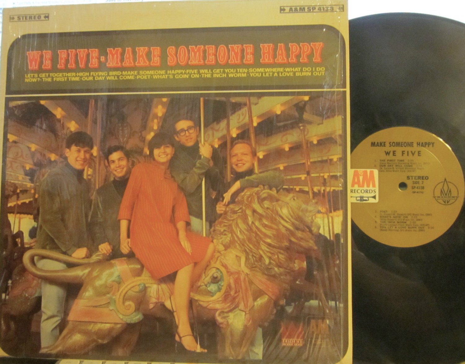 We Five - Make Someone Happy (A&M 4138) (Bev Bivens)