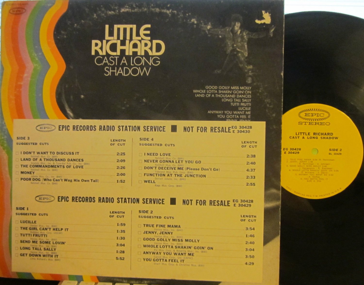 Little Richard - Cast a Long Shadow (Epic 30428) 2 LPs ("Long Tall Sally")