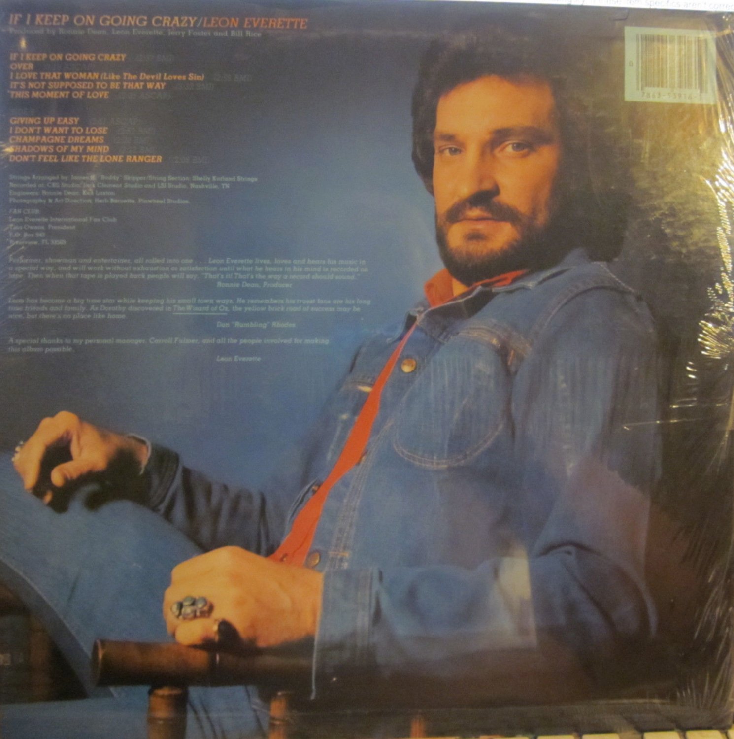 Leon Everette - If I Keep on Goin' Crazy (RCA AHL1-3916) (sealed)