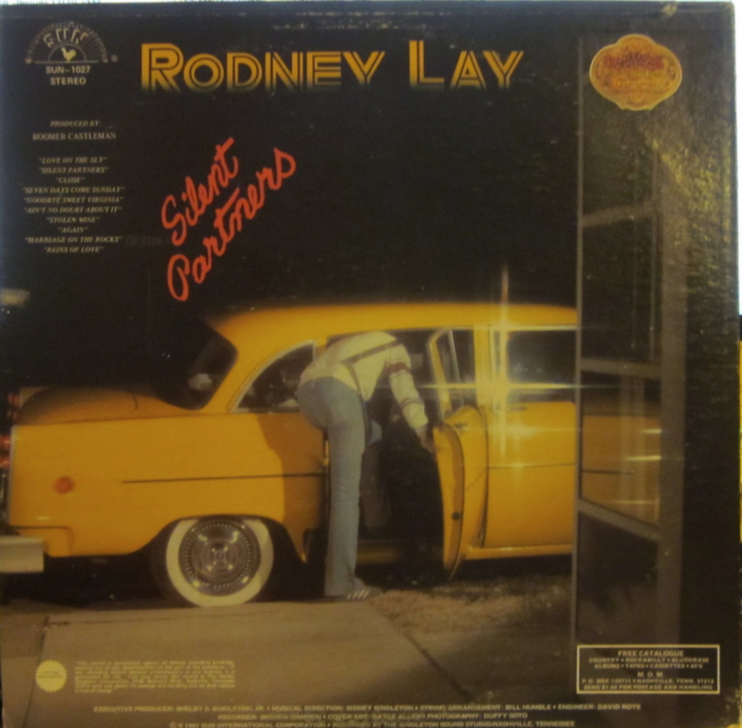 Rodney Lay - Silent Partners (Sun 1027) (gold vinyl) (band leader on ...