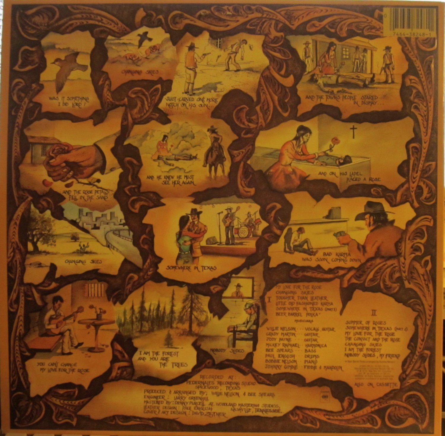 Willie Nelson - Tougher Than Leather (Columbia 38248) (cover by David ...