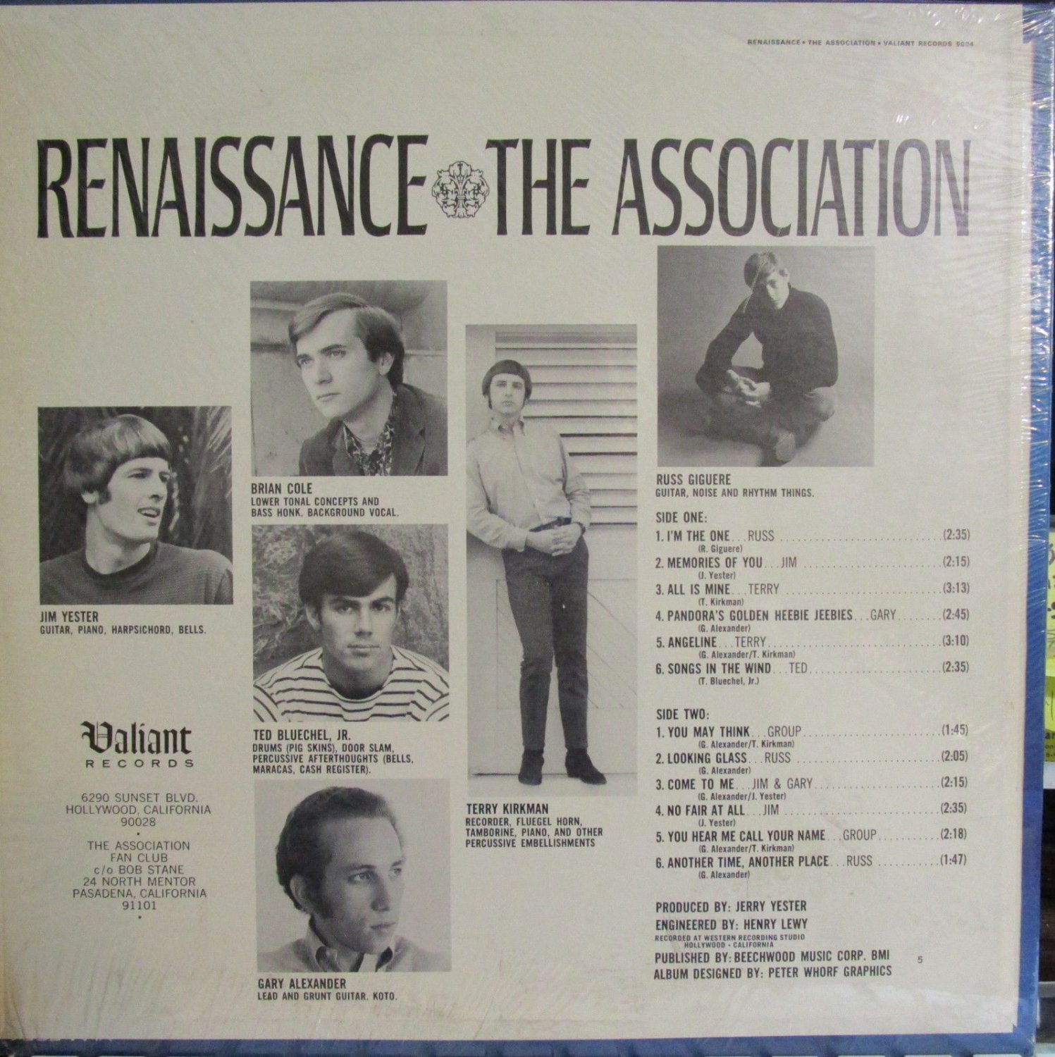Association - Renaissance (Valiant 25004) No Fair at All,Pandora's ...