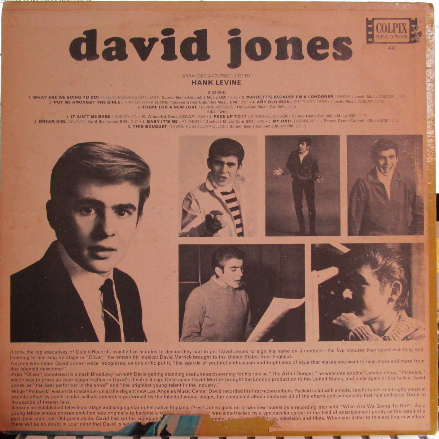 Davy Jones - David Jones (Colpix SCP 493) (of The Monkees) (Stereo)