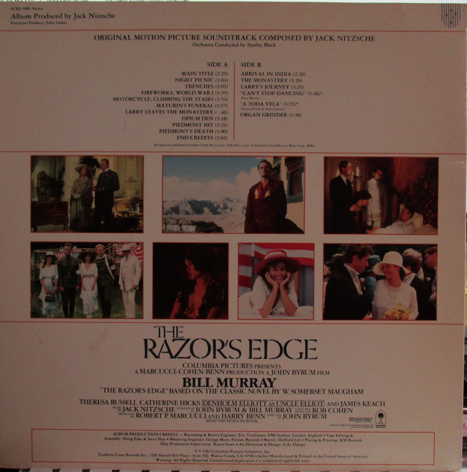 The Razor's Edge (Soundtrack) (Jack Nitzsche) (Bill Murray, Theresa ...