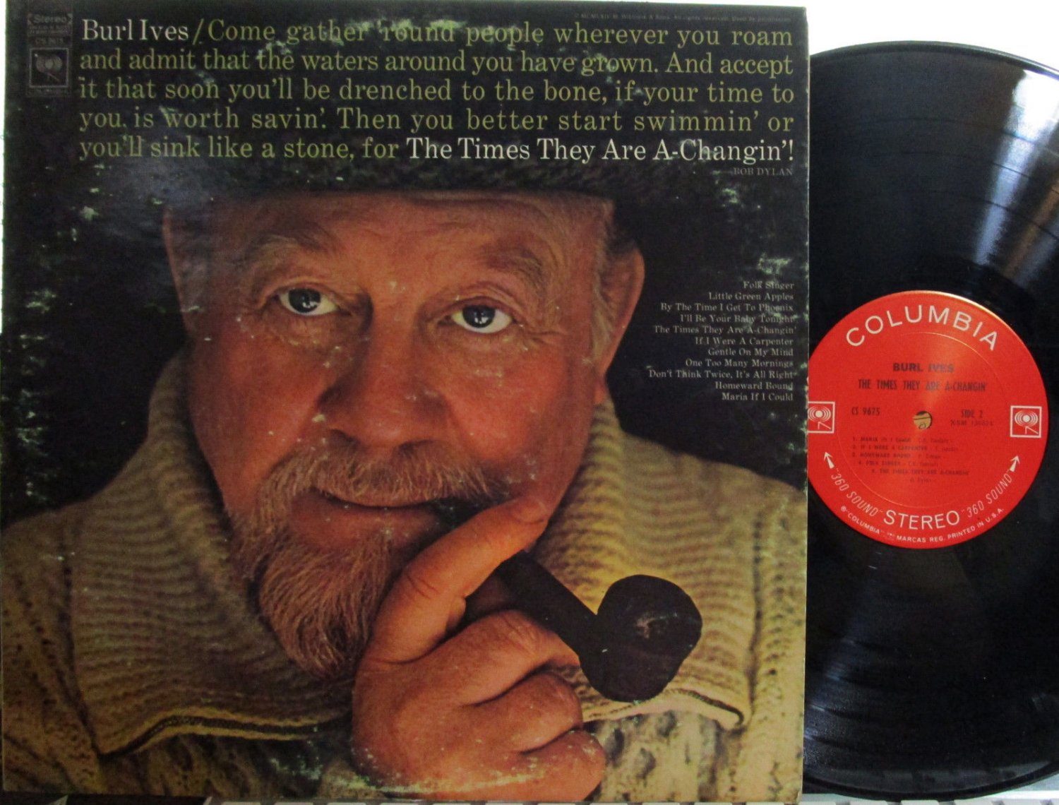 Burl Ives - Times They Are A-Changin' (360 Columbia CS 9675) (4 Bob ...