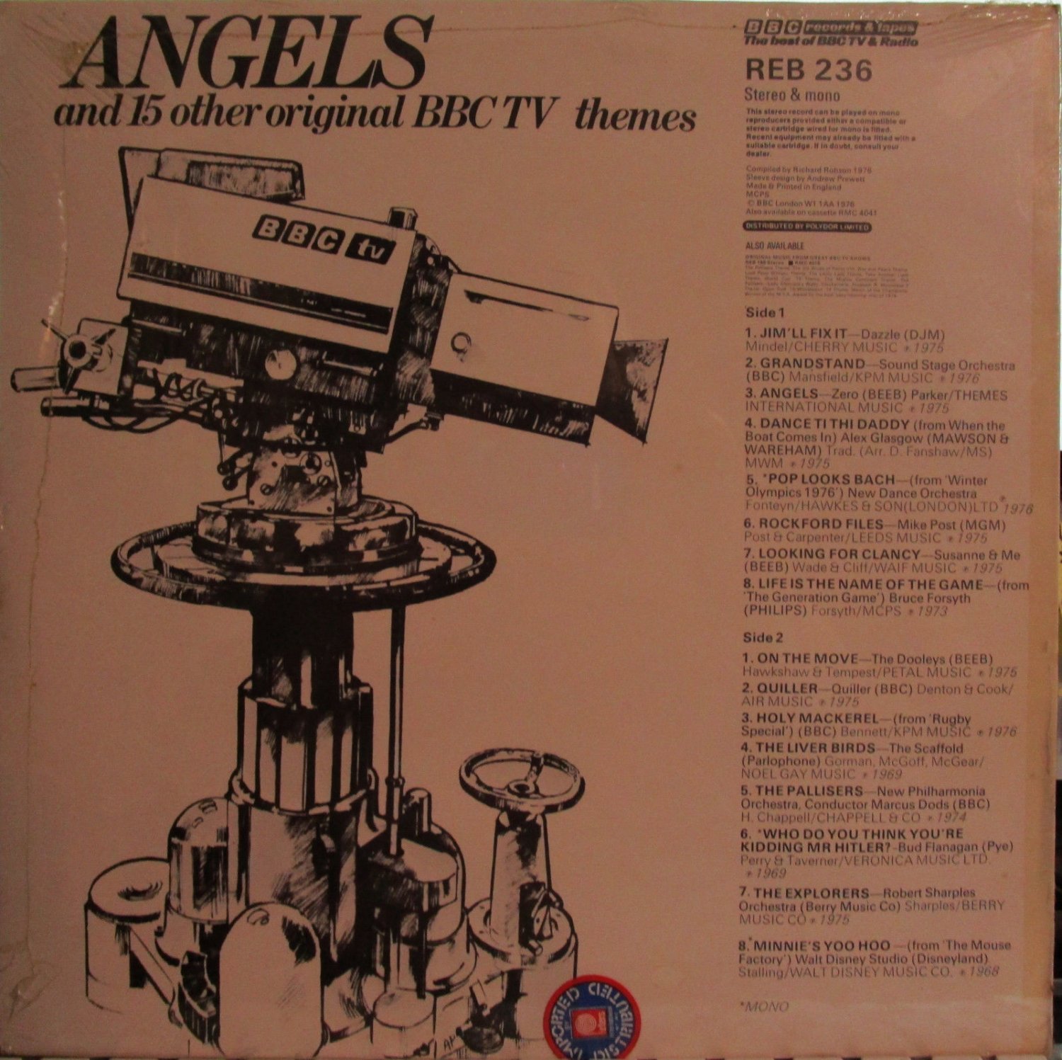 Angels (Soundtrack) BBC TV Themes (UK) ('76) (1 track by Scaffold) (sealed)