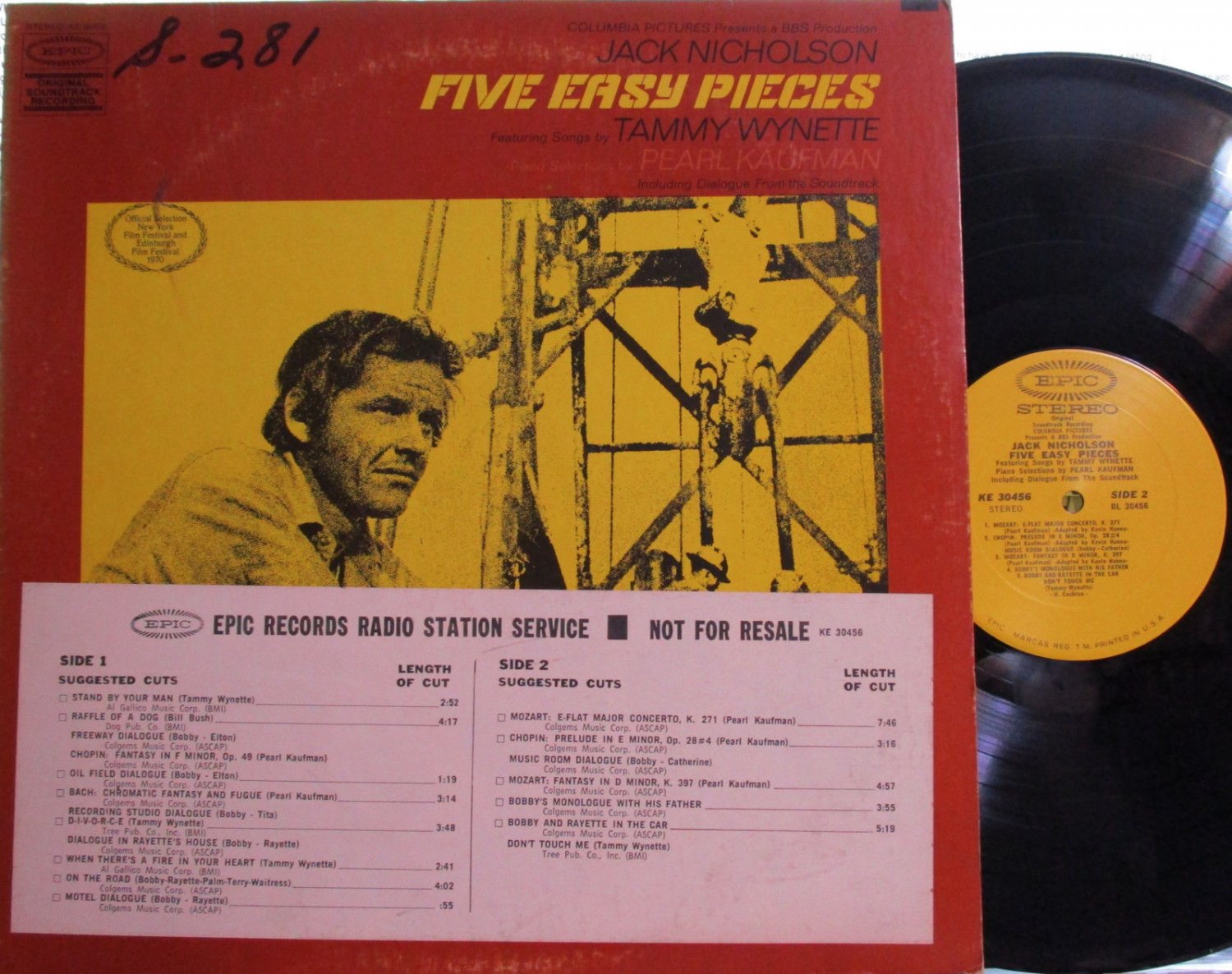 Five Easy Pieces (Soundtrack) (Jack Nicholson) (Tammy Wynette, Pearl ...