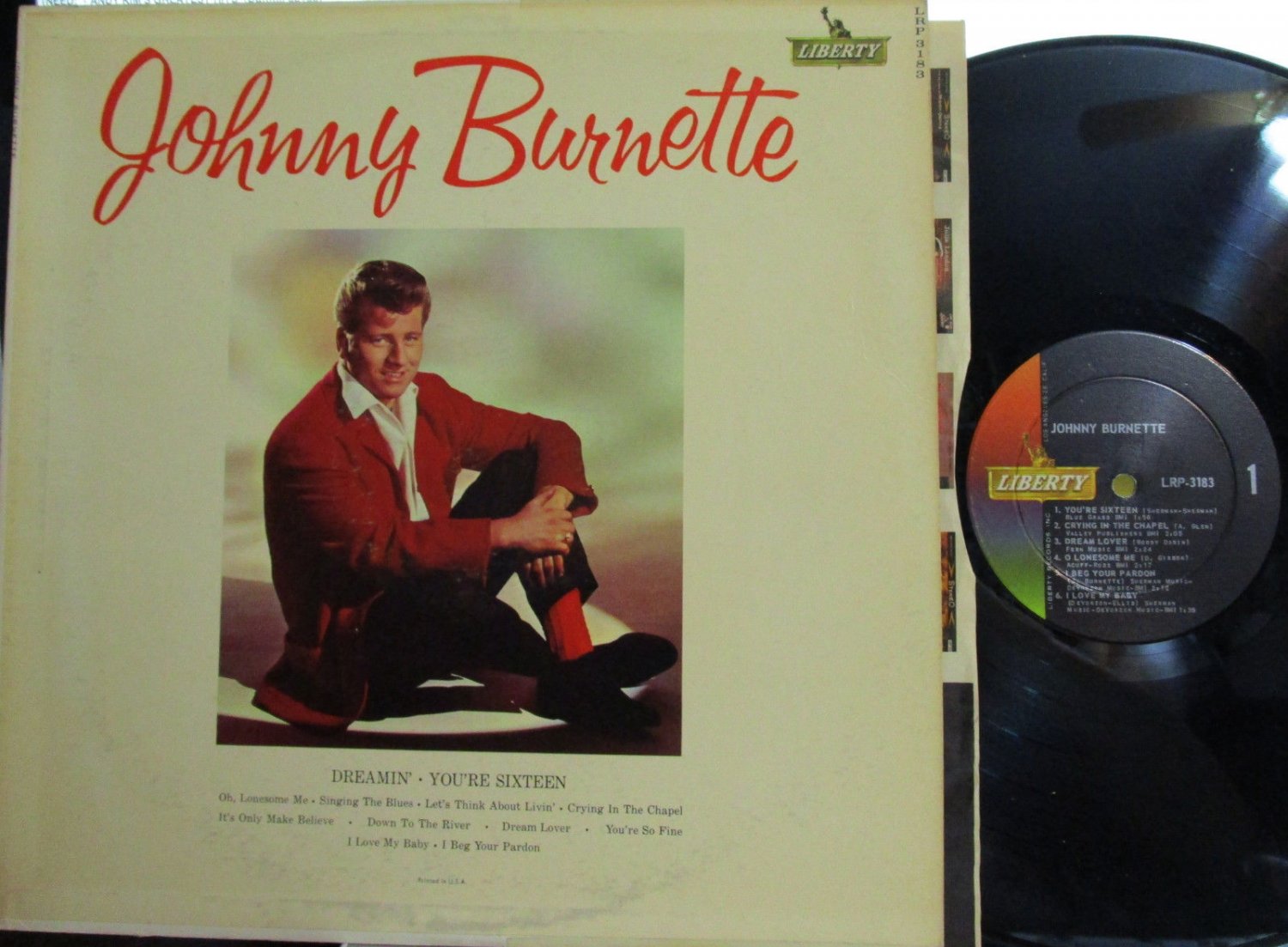 Johnny Burnette - Johnny Burnette (Liberty 3183) Mono (You're Sixteen ...