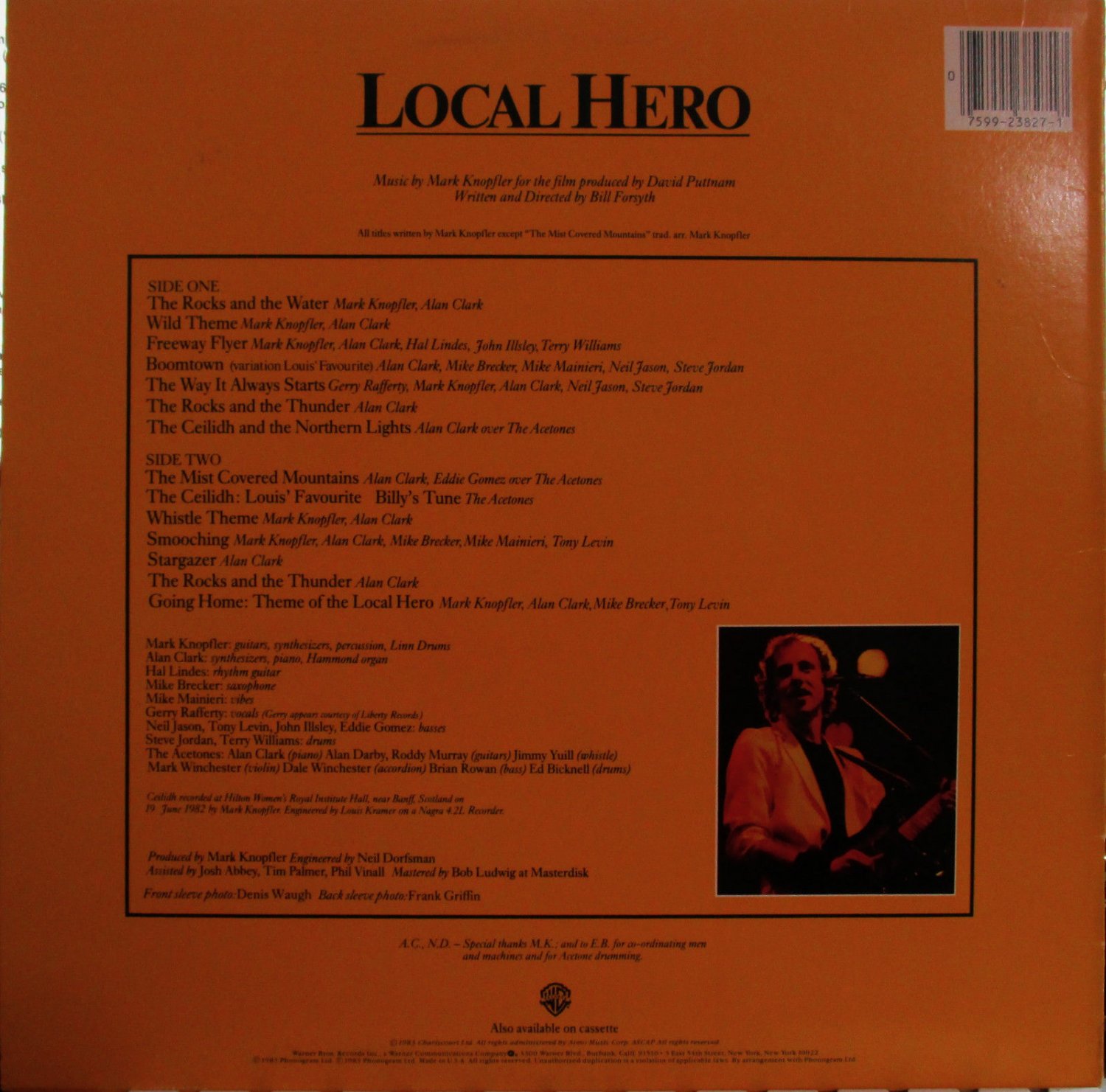 Local Hero (Soundtrack) (Mark Knopfler of Dire Straits) ('83) (Peter ...