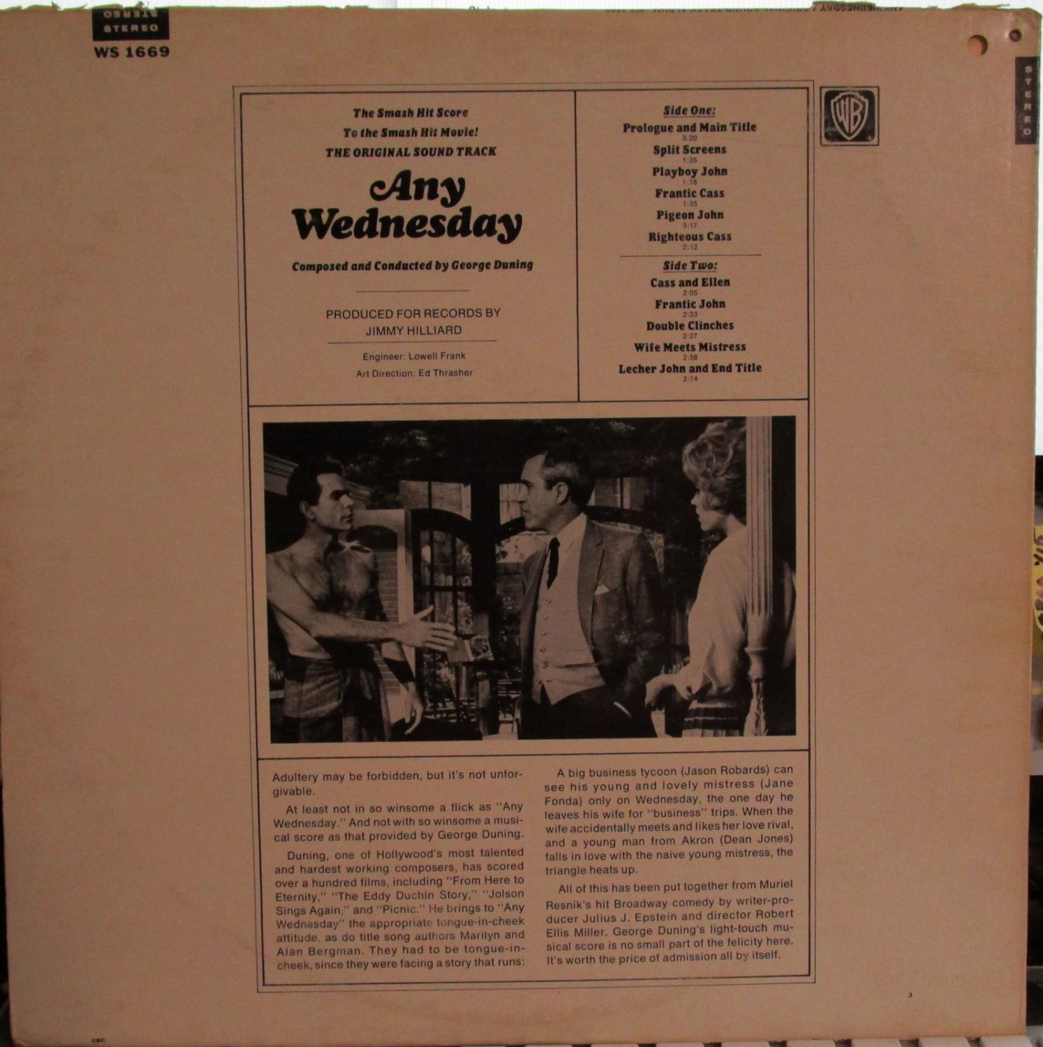 Any Wednesday (Soundtrack) (Jane Fonda, Jason Robards, Dean Jones) (Stereo)