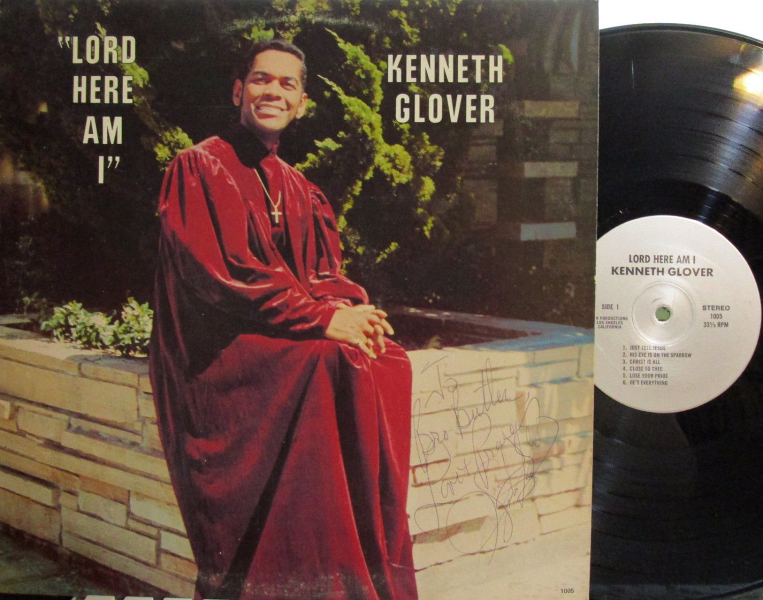 Kenneth Glover - Lord Here Am I (Singing Missionary) (autographed!)