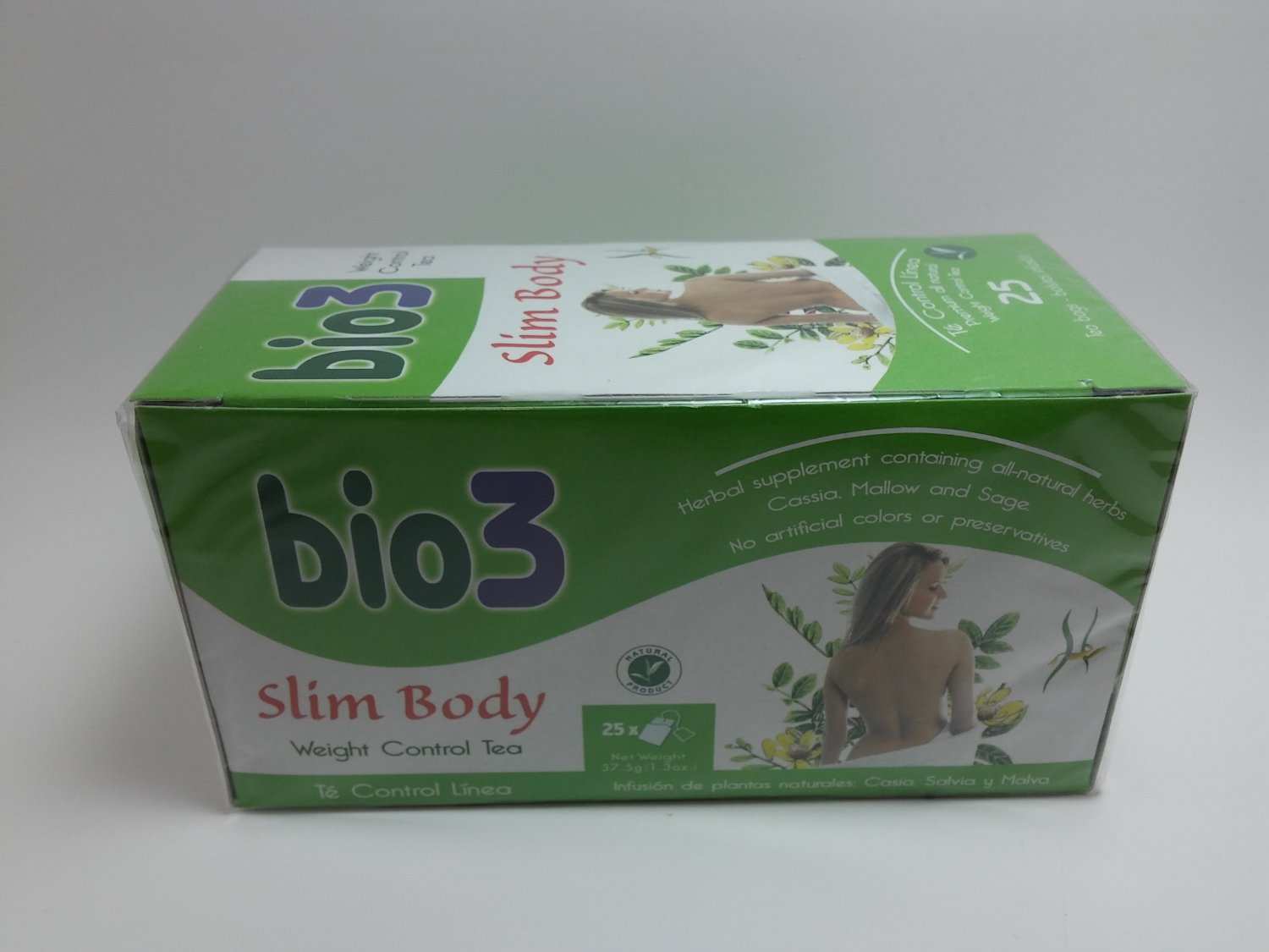 Bio3 Weight Control Tea, Slim Body , Slimming Tea , 3 Pack , 75 bags