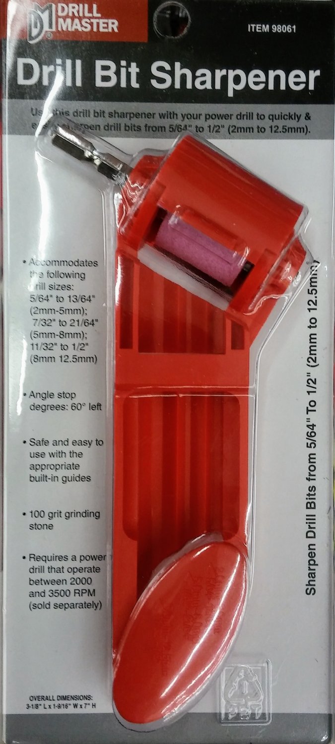 Powered Drill Bit Sharpener from 5/64 in. to 1/2 in.