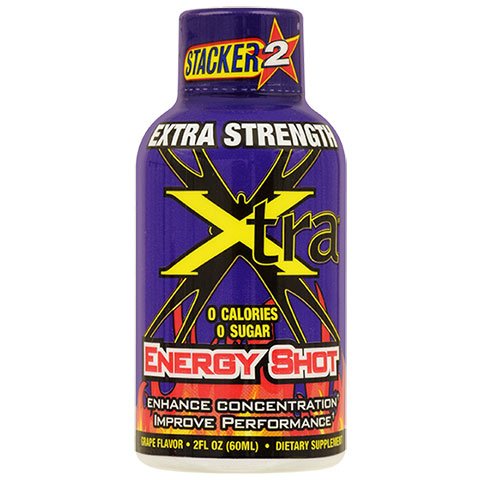 Stacker 2 Extra Strength Grape Xtra Energy Shots, 2 oz. (12 bottles 2 oz each)