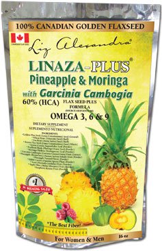 Linaza Plus with Pineapple, Moringa and Garcinia Cambogia 16oz ( 2 Packs )