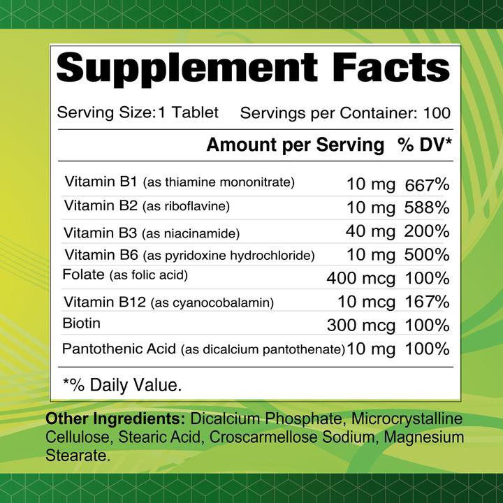 Alfa Vitamins B-Complex Formula - 100 tablets