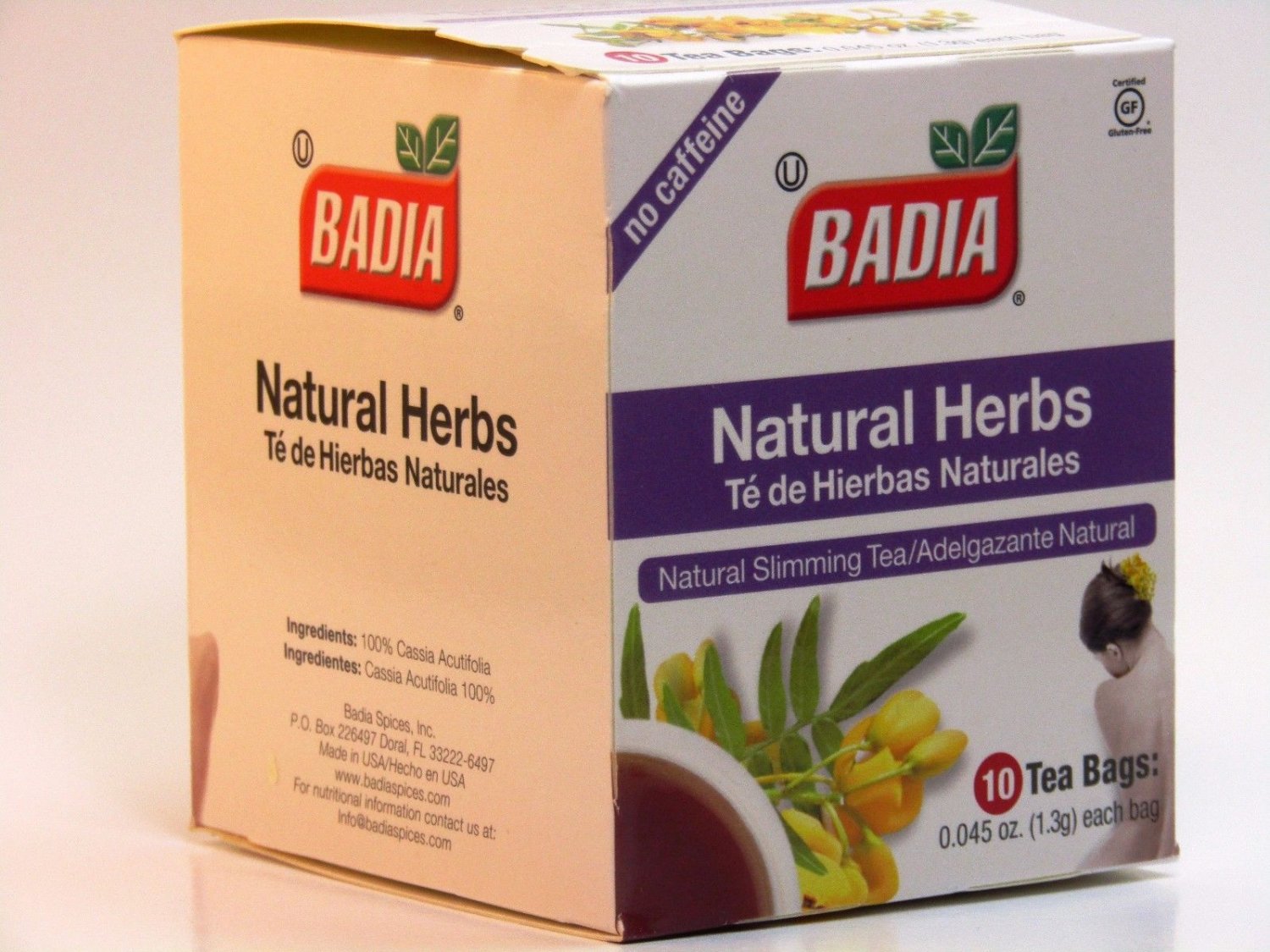 Badia - Natural Herbs Slimming Tea - Lose Weight (5 Pack) 50 tea bags