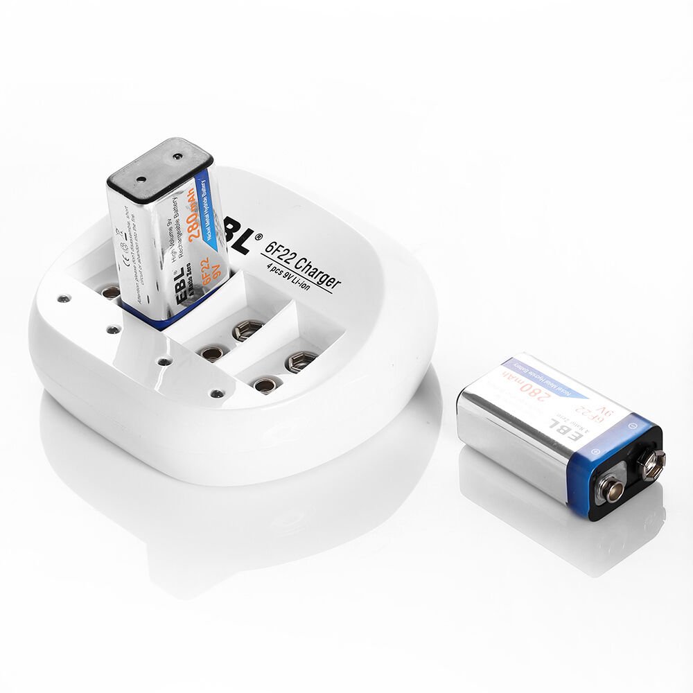 Battery USB Charger for 9V 9 Volt Li-ion Rechargeable battery 9V 6F22 ...