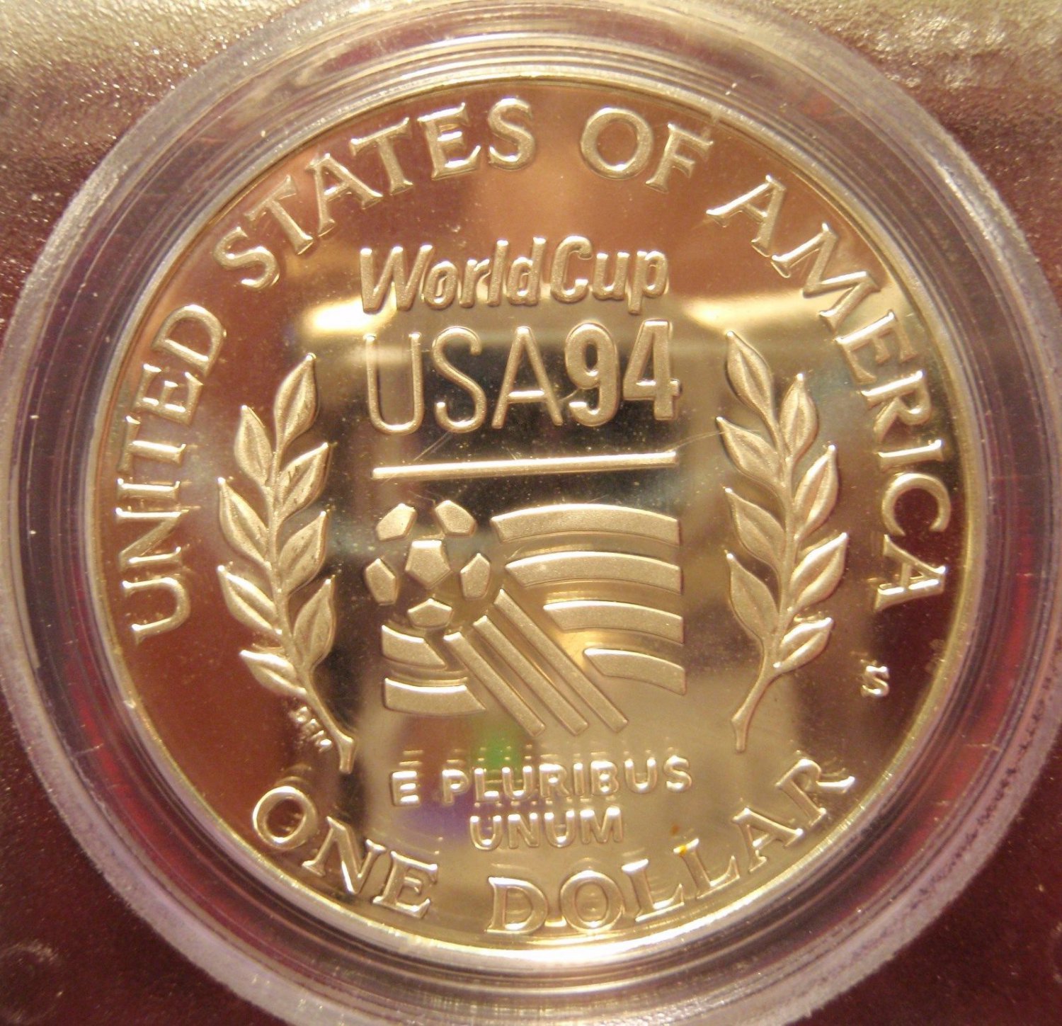 1994 S Proof World Cup United States Silver Dollar PCGS PR69DCAM!