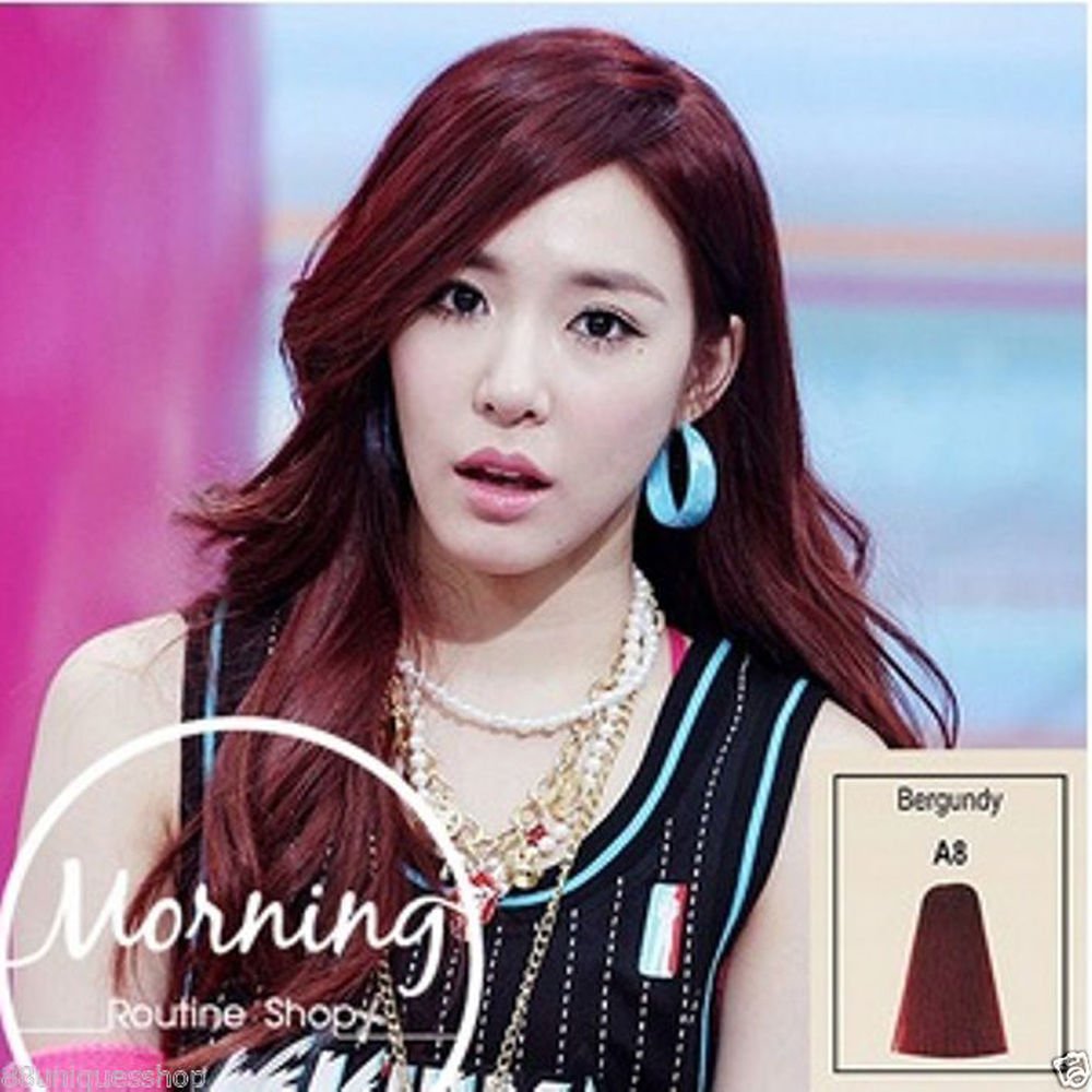 HOT!!! Berina No. A8 Burgundy Hair Color Permanent Hair Dye Color Cream ...