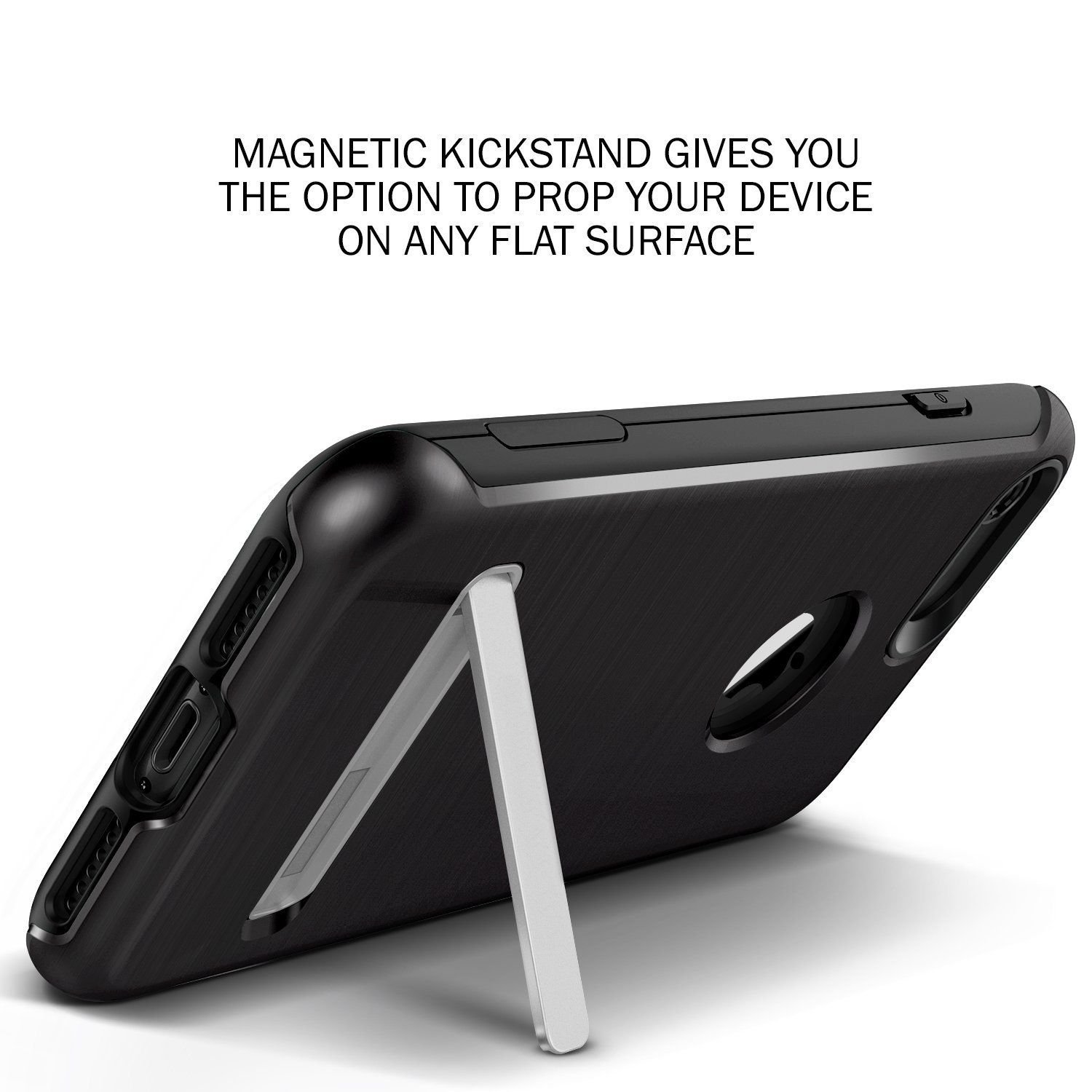 iPhone 7 Case (Commander Series)(Black) - Tough Heavy Duty Protection ...