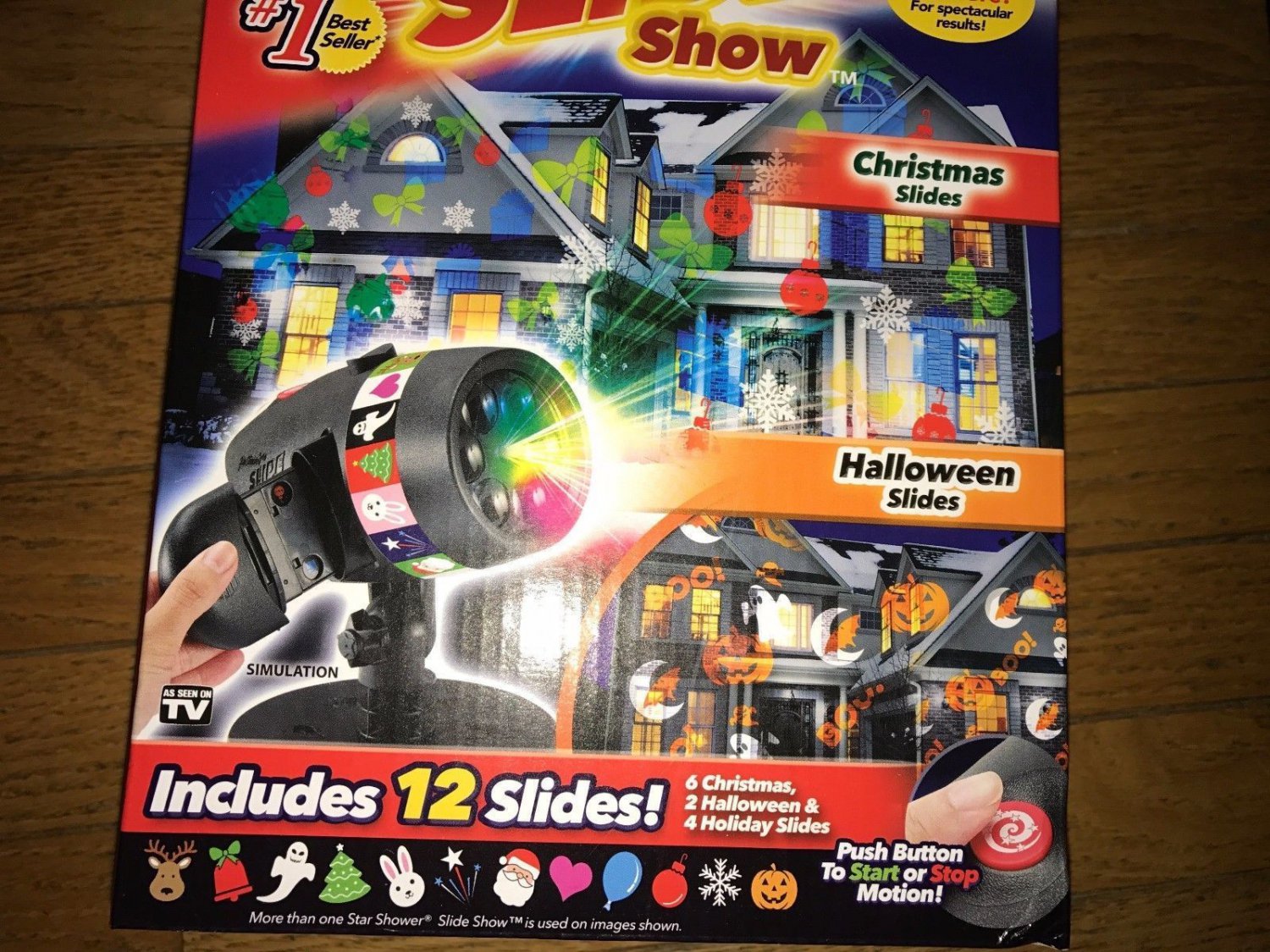 New Sale !!! Star Shower Slideshow As Seen On TV LED Light Projector 12 ...