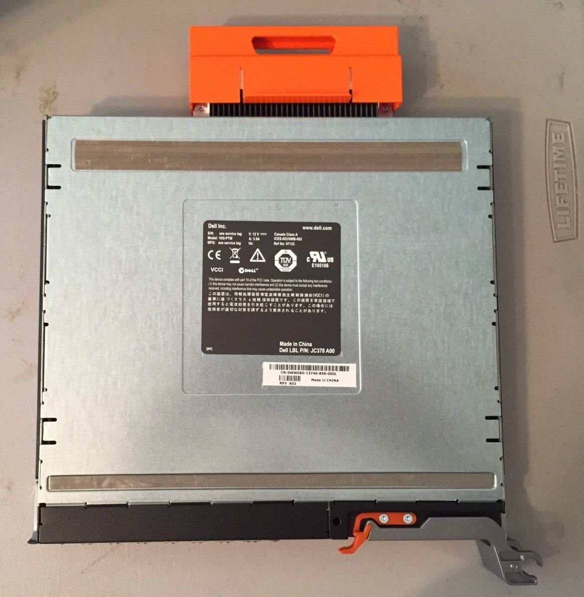 Dell PowerEdge M1000e Ethernet Pass Through Module 10G-PTM 0WW060 JC378 A00