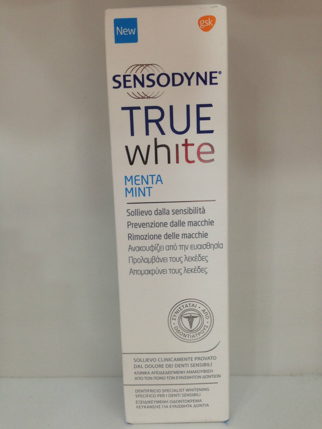 SENSODYNE® TRUE WHITE MINT TASTE TOOTHPASTE. WHITENING. FOR SENSITIVE ...