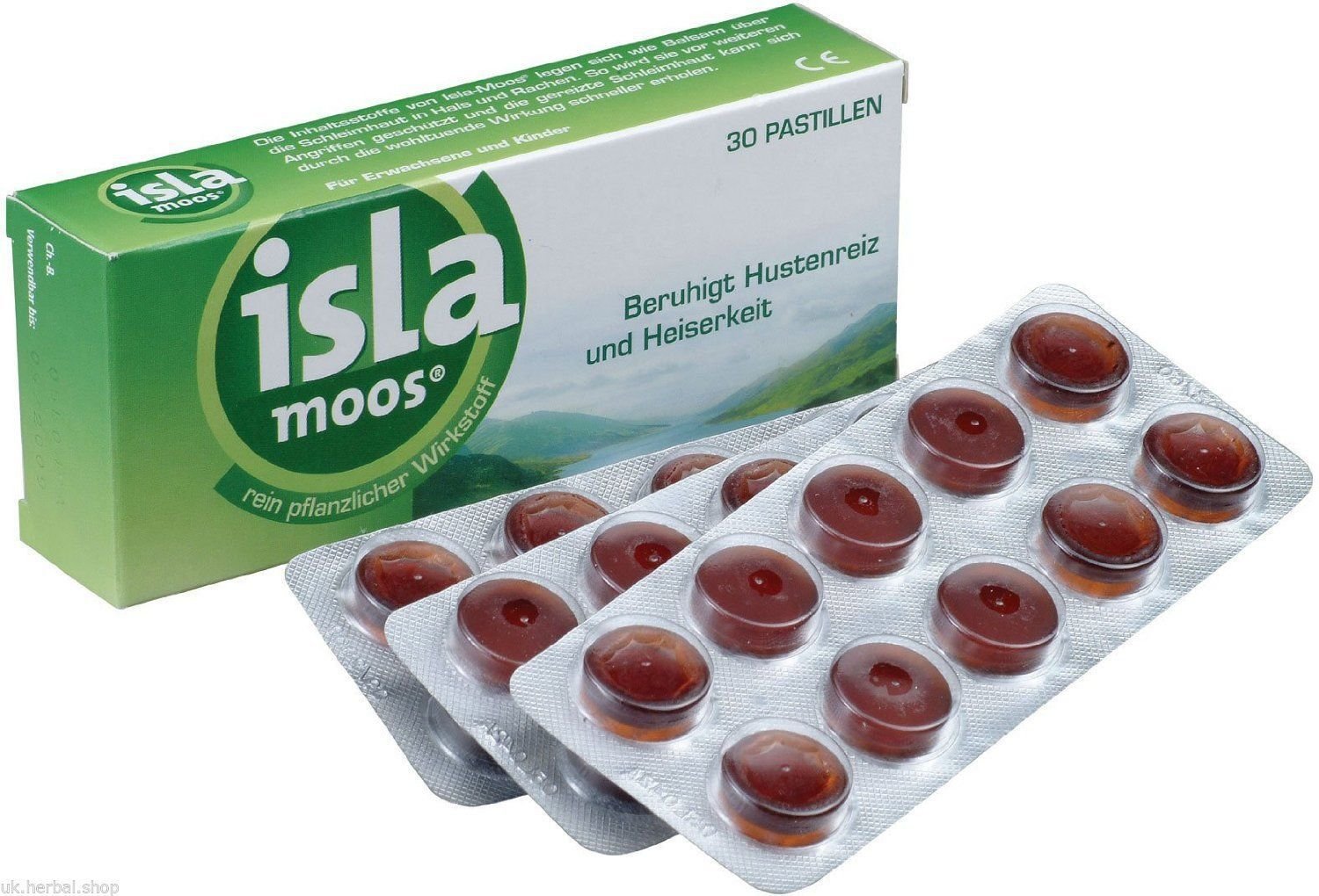 Isla-Moos® X 30 Herbal Lozenges/Pastilles. Relieves Tickly Throat ...