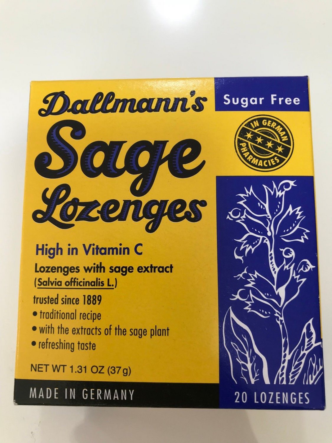 Dallmann's Sage Lozenges Throat Lozenges Relief Scratchy Throats And ...