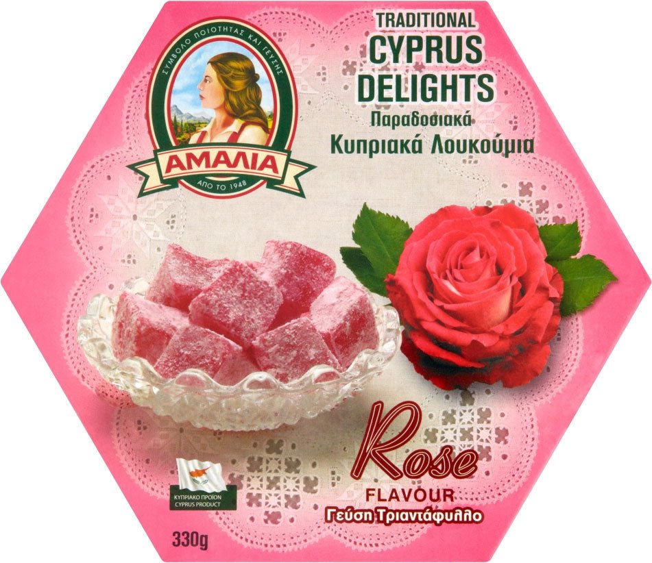 Cyprus Traditional Amalia Delights Loukoumi 330g. 11 FLAVOURS MASTIC ...