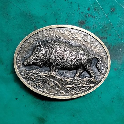 Wild Boar Pig Western Cowboy Belt Buckle For Men
