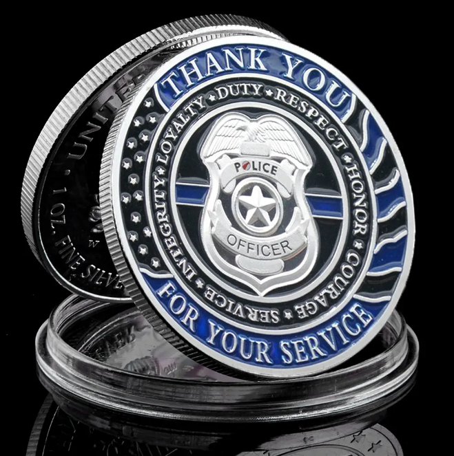 USA Police Officer Thank You For Your Service Integrity Loyalty Duty ...