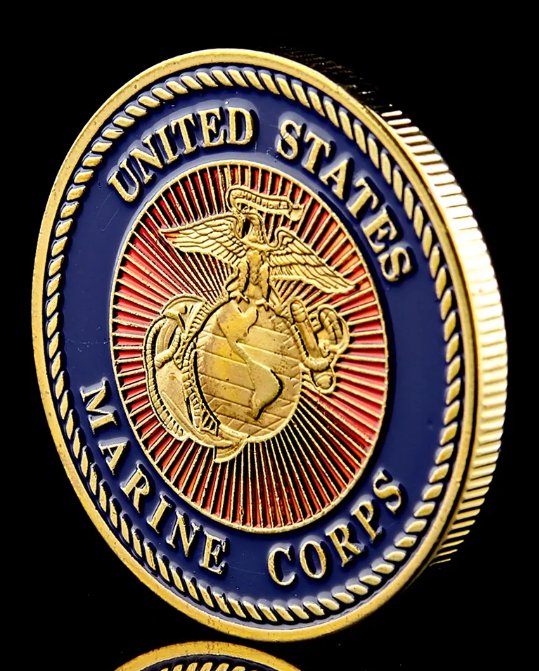 U.S. Marine Corps Challenge Coin - Force Recon - USMC Military Gold ...