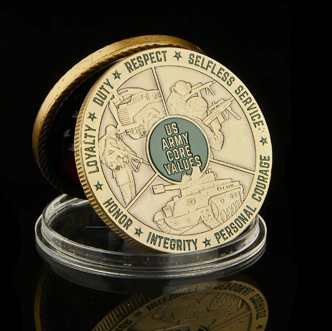 US Army Core Values Loyalty Duty Respect Selfless Service Honor ...