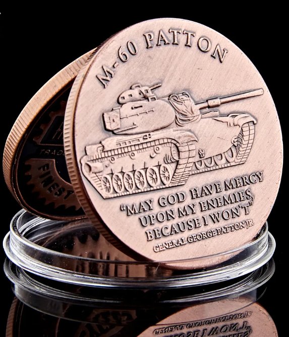 American Military Challenge Coin U.S . Army M-60 Patton Tank Souvenir Coin