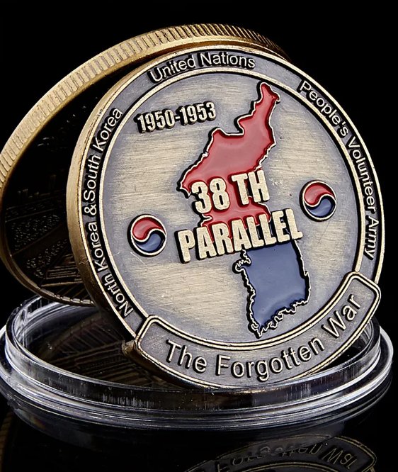 1950-1953 US.Army IX Corps Copper 38TH Parallel Korean War Forgotten ...