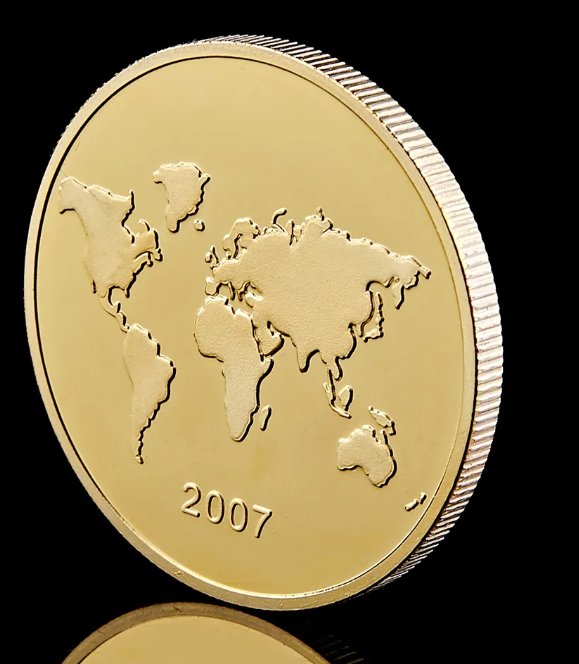 2007 New Seven Wonders of The World China Great Wall Gold Plated ...