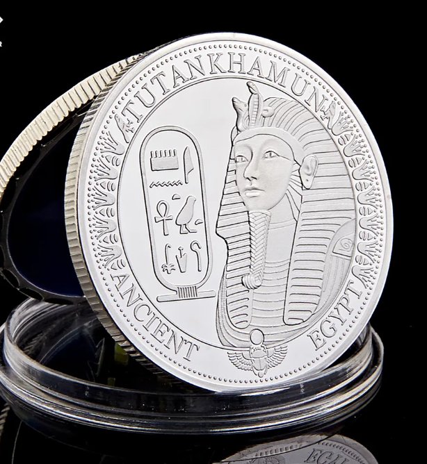 Ancient Egyptian Pyramids Sphinx Silver Plated Collectibles Challenge ...