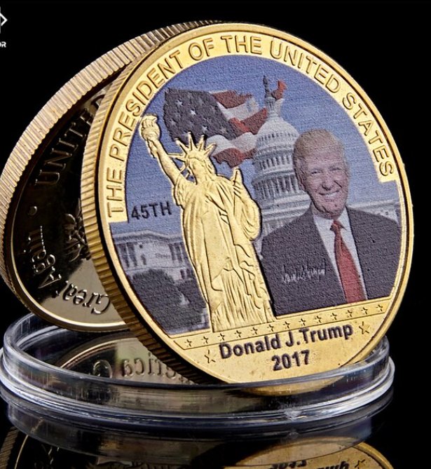 2017 Great Donald Trump Silver USA 45th President Commemorative Coin ...