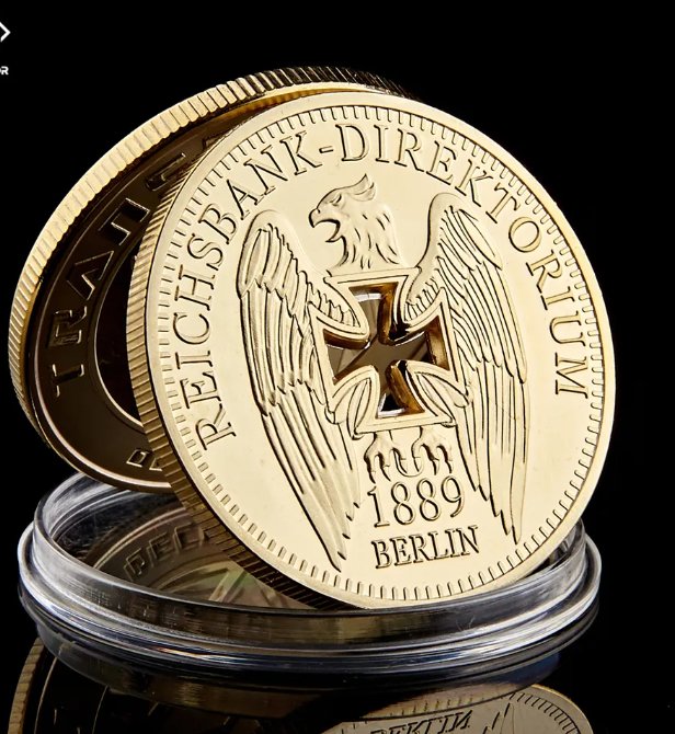 1889 German World War II German Reichsbank Direktorium Hollow Cross ...