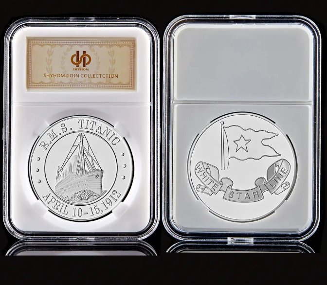 1912 Voyage Of Titanic RMS Sailing Routes Commemorative Challenge Coins ...