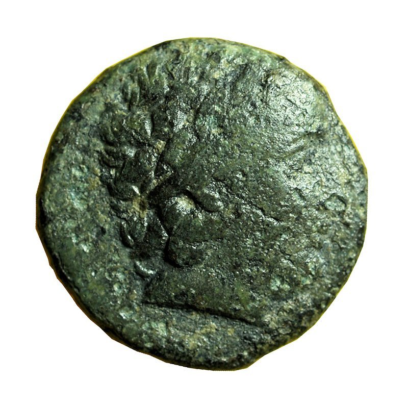 Ancient Greek Coin Antiochos II Theos Seleukid AE16mm Apollo / Tripod