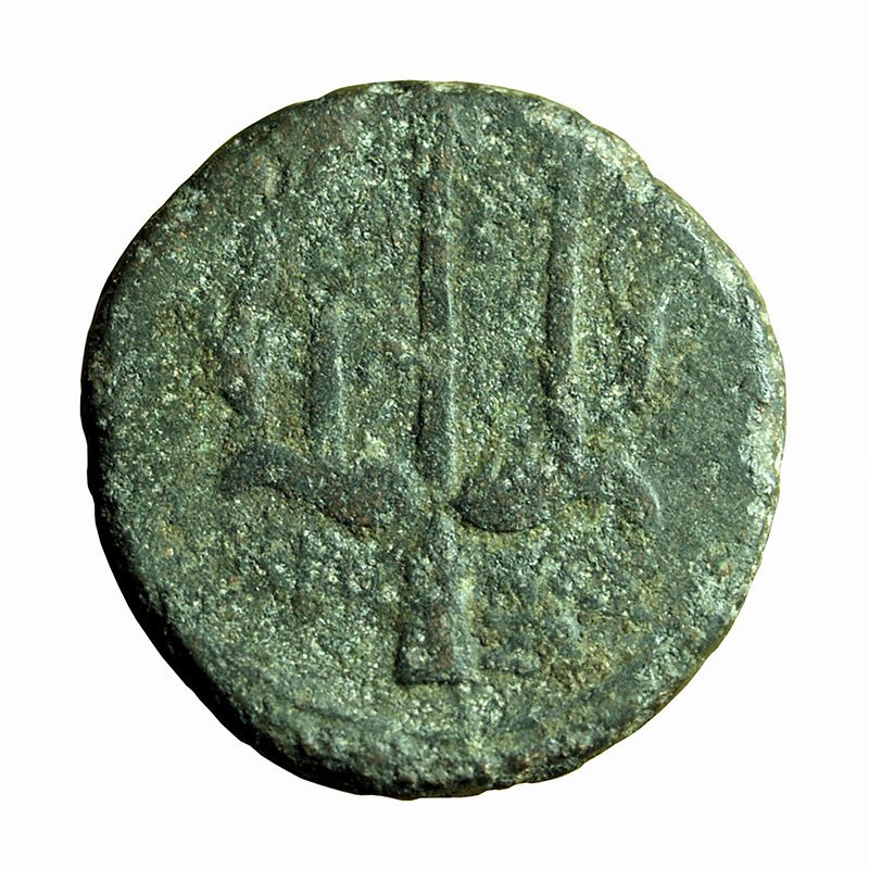 Ancient Greek Coin Hieron II Syracuse Sicily AE19mm Poseidon / Trident
